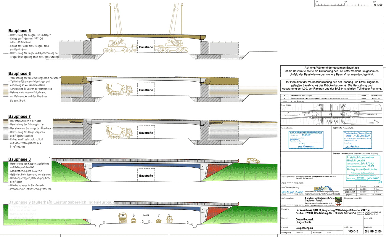Brücke Trasse A14/L30 - Fritz Spieker - Bauunternehmen